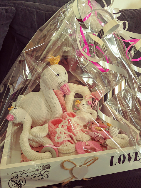 Ravelry: Flying-Needles' Swan stroller toy