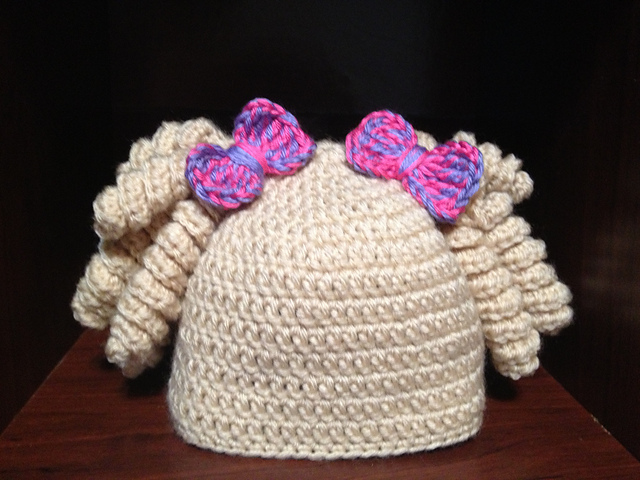 Ravelry: Curly Q's Pigtail Hat Adult pattern by Forever Worth Crochet