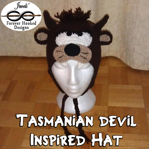 Ravelry: Tazmanian Devil Inspired Hat pattern by Jewels' Forever Hooked ...