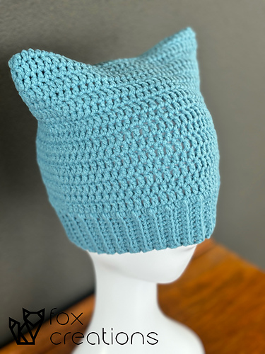 Ravelry: Quick Cat Ear Beanie pattern by Monica Fox