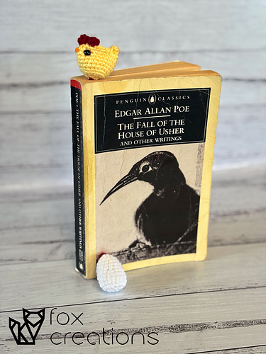 Ravelry: Mini Chicken Bookmark pattern by Monica Fox