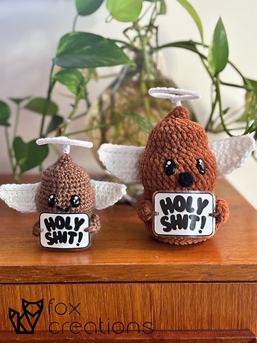 Ravelry: Holy Shit Emotional Support Poop pattern by Monica Fox
