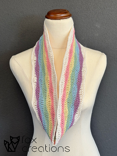 Ravelry: Rainbow Waves Cowl pattern by Monica Fox