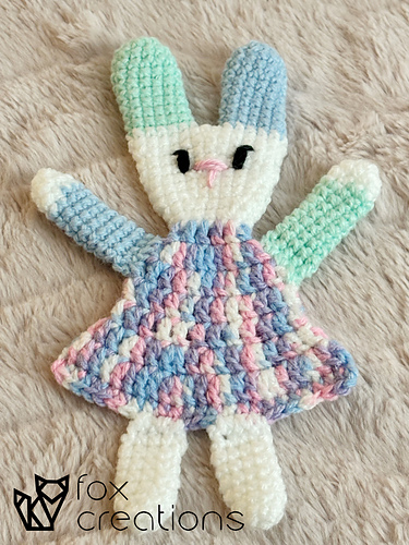 Ravelry: Flat Ragdoll Bunny pattern by Monica Fox