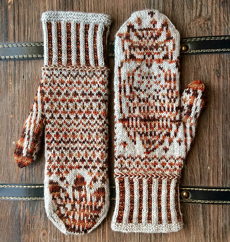 Ravelry: Soul Owl Mittens pattern by Essi Varis