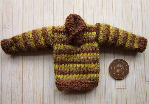 Ravelry: 1:12th scale Mans Autumn Jumper pattern by Frances Powell