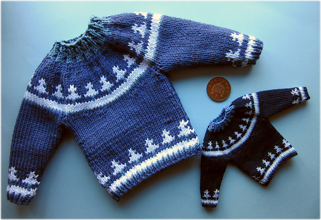 Ravelry: Miniature Christmas Tree Jumper pattern by Frances Powell