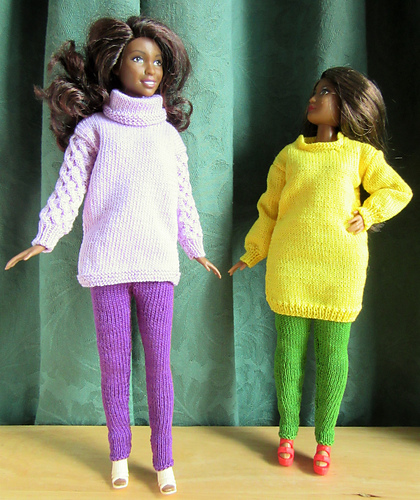 Ravelry: 1:6th scale leggings and jumpers - patterns