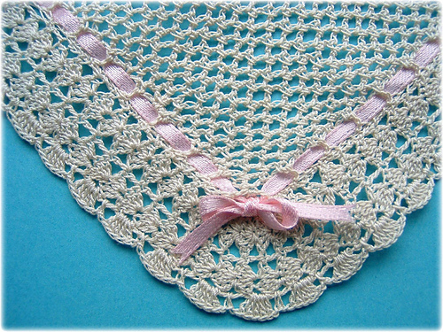 Ravelry: 1:12th scale Lace baby shawl pattern by Frances Powell