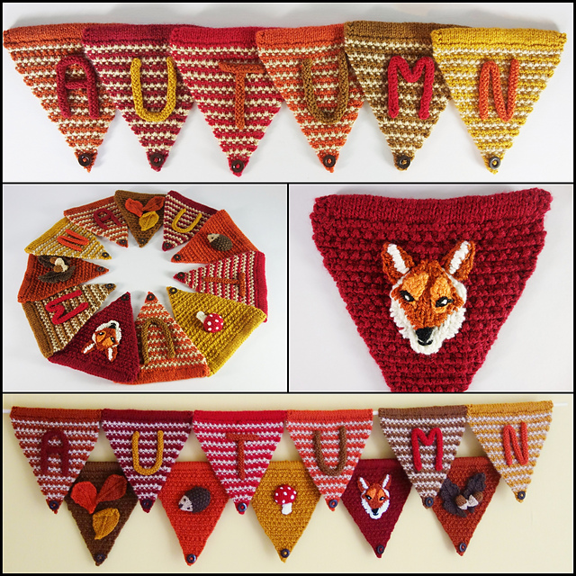 Ravelry: Autumn Bunting pattern by Frankie Brown