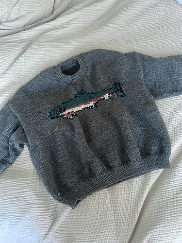 Ravelry: Salvelinus (Fish Sweater) pattern by Lacey Williamson