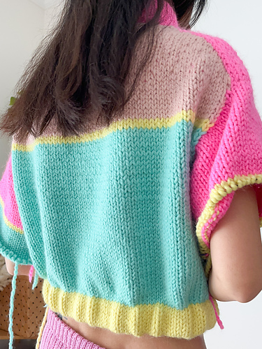 Ravelry: Colour Blockade Knit Up Zip Up pattern by Friday Knits