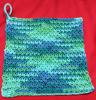 Ravelry: Frit's Quick washcloth in sea colours