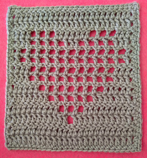 Ravelry: Filet Heart Square pattern by Ellen Aria