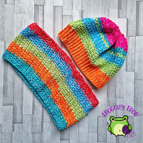 Ravelry: One Cake Hat And Cowl pattern by Froggity Frog