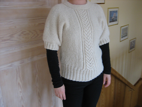 Ravelry: Cabled Cashmere Sweater pattern by Lion Brand Yarn