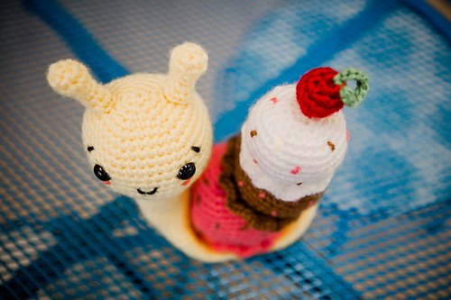Ravelry: Laci the Banana Split Snail pattern by Knot Bad
