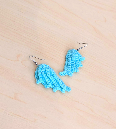 Ravelry: Angel Wing Earrings pattern by Fuzzy Fungi