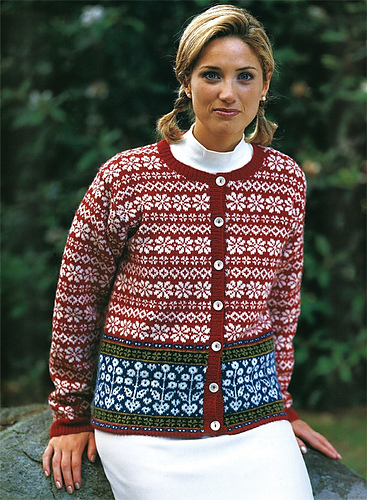 Ravelry: Traditional Floral Cardigan pattern by Lori Ihnen