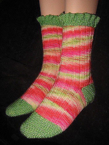 Ravelry: Ruffled Garden Socks pattern by Ruffled Garden Socks