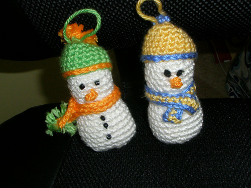 Ravelry: Snowman Ornament pattern by Audra Brown