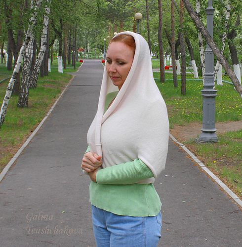 Ravelry: White Cloud Shrug pattern by Galina Teushchakova