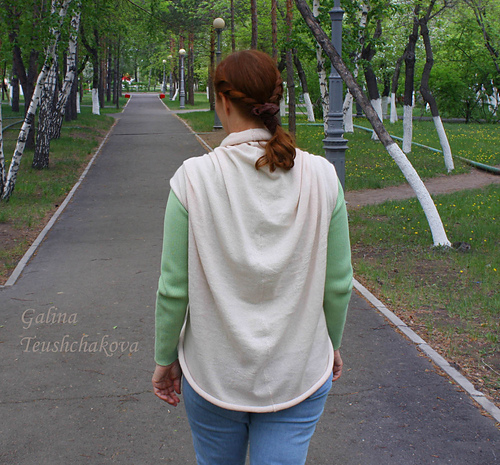 Ravelry: White Cloud Shrug pattern by Galina Teushchakova