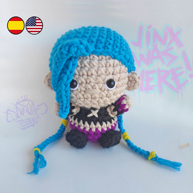 Ravelry: Jinx Arcane Lol pattern by Galencaixe Encaixe y Amigurumis
