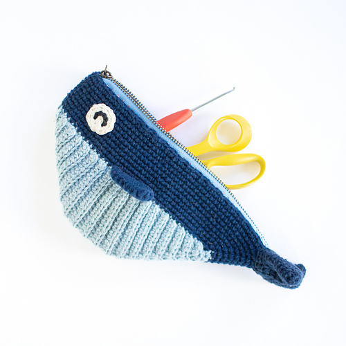 Ravelry: Wally the Whale bag & pouch pattern by Veronica Lönnqvist
