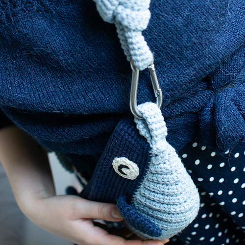 Ravelry: Wally the Whale bag & pouch pattern by Veronica Lönnqvist