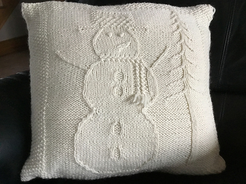 Ravelry: Snowman Pillow pattern by GC Designs