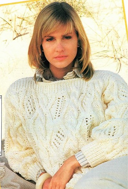 Ravelry: Chunky slit neck aran jersey pattern by Creative Knitting (UK)