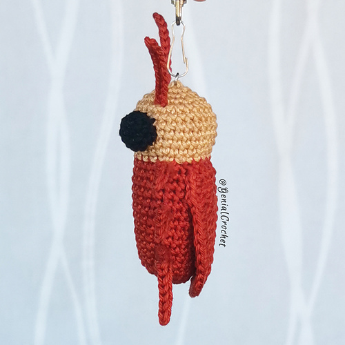 Ravelry: Pesky Cockroach Keychain pattern by Sandra Tsotsoriya