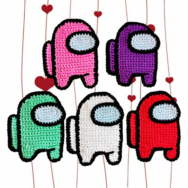 Ravelry: Crewmate Applique Among Us pattern by Sandra Tsotsoriya