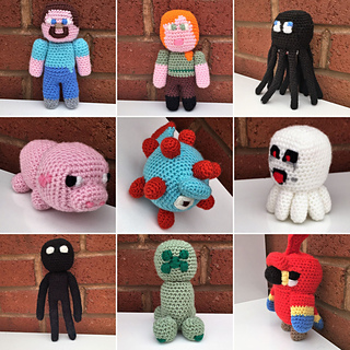 Ravelry: Minecraft Steve Doll pattern by Teenie Crochets