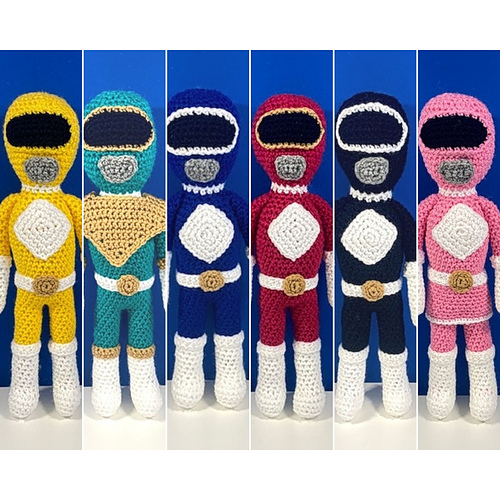 Ravelry: Power Rangers pattern by Teenie Crochets