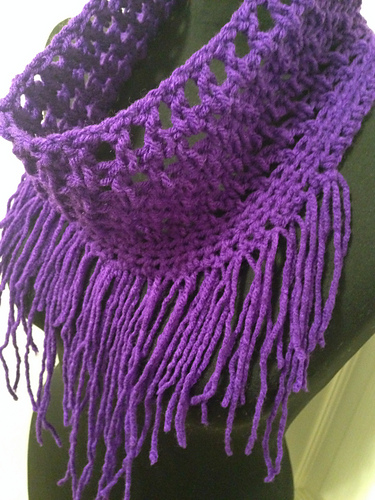 Ravelry: Cowl With Fringe pattern by Carla Davis