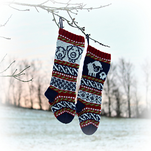 Ravelry: Pigs Christmas stocking pattern by Gigi Knits