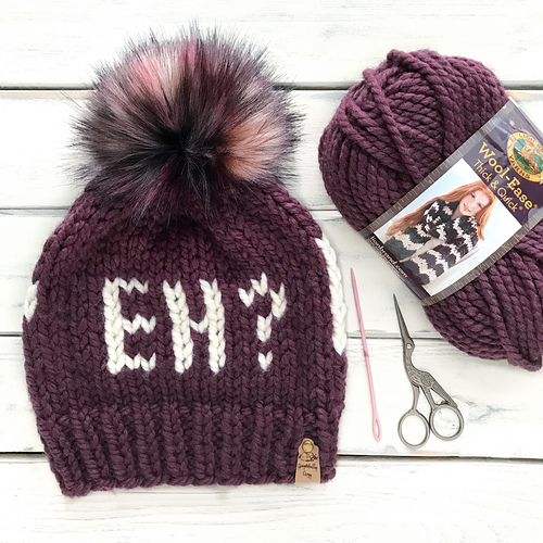 Ravelry: Eh? Beanie pattern by Justyna Srock
