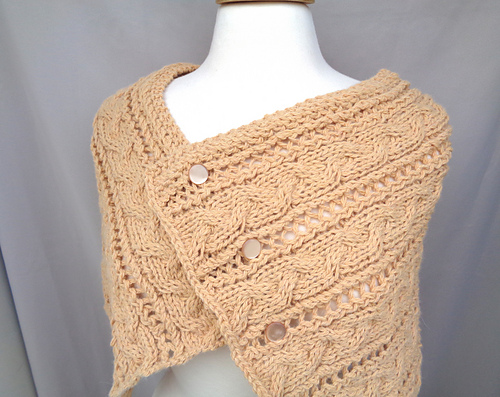 Ravelry: Paz Shoulder Wrap pattern by Emily Johannes