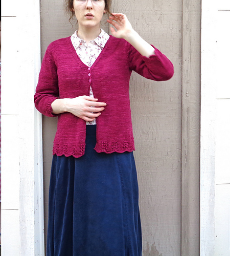 Ravelry: Raspberry Cardigan pattern by Emily Johannes