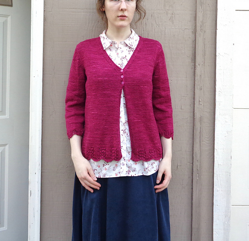 Ravelry: Raspberry Cardigan pattern by Emily Johannes