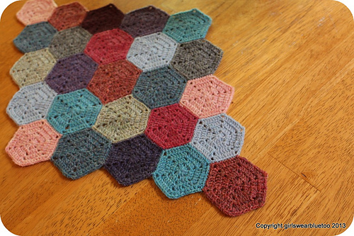 Ravelry: Hexagon Table Runner pattern by Marinke Slump