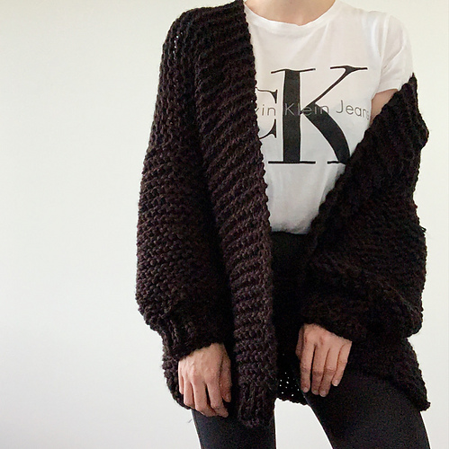 Ravelry: Let’s chill chunky cardigan pattern by Emily Milbourne
