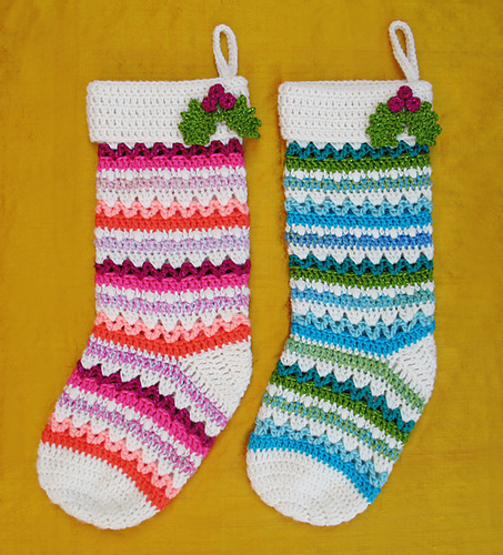 Ravelry: Fabulously Festive Christmas Stockings pattern by Julie King