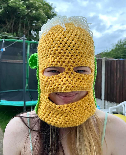 Ravelry: Sweet Corn Mask Balaclava Hat pattern by Glenna Gordon