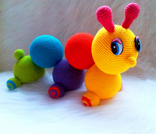 Ravelry: Worm amigurumi pattern by Laila Lielbarde
