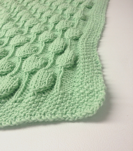 Ravelry: Palm Tree Puff Baby Blanket pattern by Golden Heart Knitting