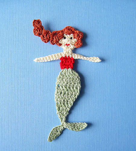 Ravelry: Mermaid Applique pattern by GoldenLucyCrafts
