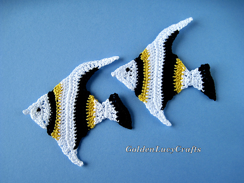 Ravelry: Tropical Fish Applique pattern by GoldenLucyCrafts